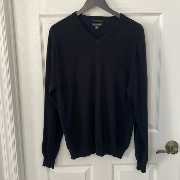 Club Room | Sweaters | Club Room Mens Black Vneck Cashmere Sweater ...